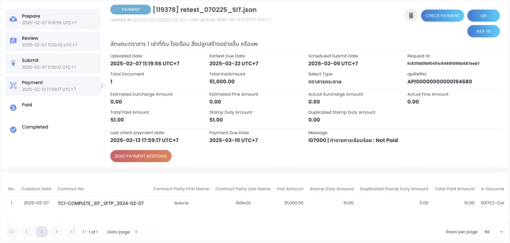Batch Detail - GeStamp Duty