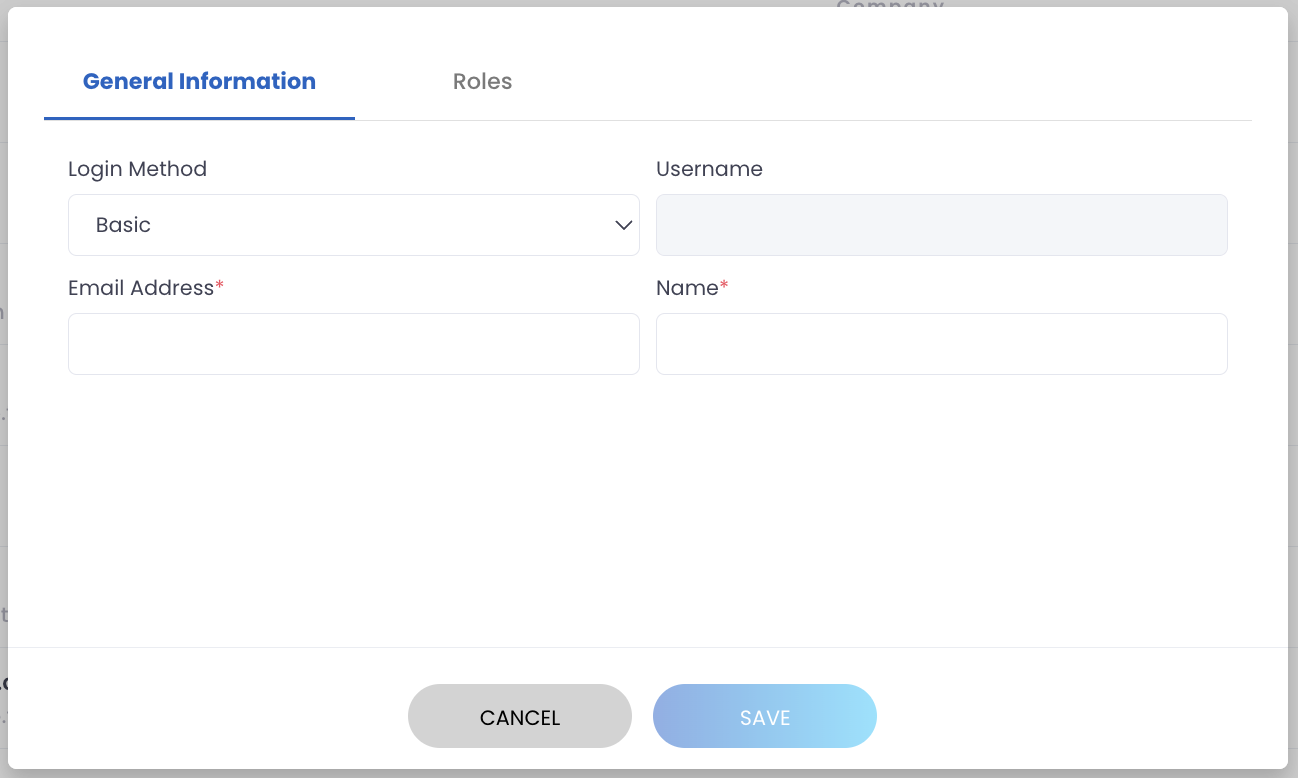 User management - GeStamp Duty