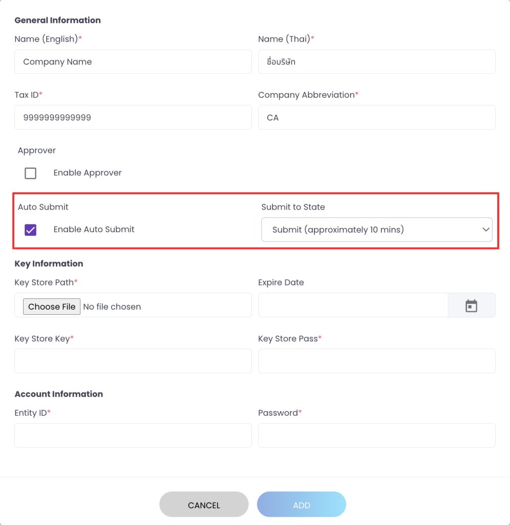 Data Submission - GeStamp Duty